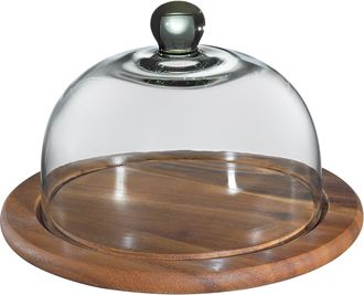 Zassenhaus K&auml;seglocke mit Glasdeckel, akazie &Oslash; 30 cm