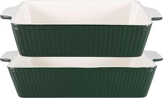 Green Gate OVEDISR2AALI3004 Alice Auflaufformen pinewood green Set2 (1 Set)