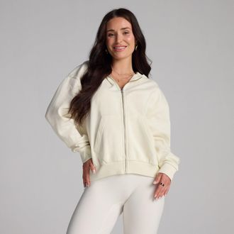 MyProtein Sweat &agrave; capuche zipp&eacute; Basics MP femme - Noix de coco - XS