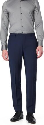 Daniel Hechter Herren Hose blau Schurwoll-Stretch