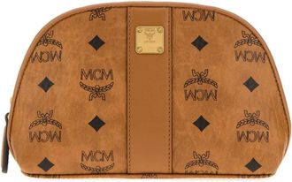 MCM Aren Cosmetic Pouch - unisex - Sacs - Brun - Taille: ONE Size