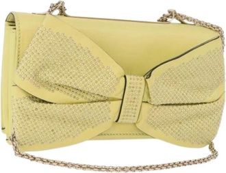 Valentino Sac bandouli&egrave;re vintage doccasion - Femme - Pre-owned - Jaune - Taille: ONE Size