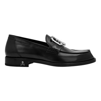 Philipp Plein unisex, Chaussures, Noir, Taille: 36 EU Mocassin en Cuir de Veau
