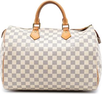 Louis Vuitton Crossbody Bags - Damier Azur Speedy 35 - Gr. unisize - in Wei&szlig; - f&uuml;r Damen