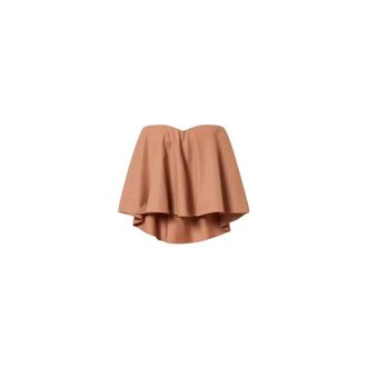 Twinset Bustier-Top aus Wollmischung - - Tops - Damen - Braun - M