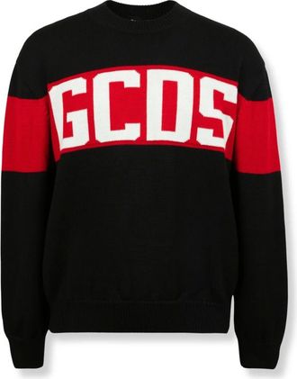 GCDS Gcds, Homme, Pulls, Noir, Taille: XL Band Logo Sweater