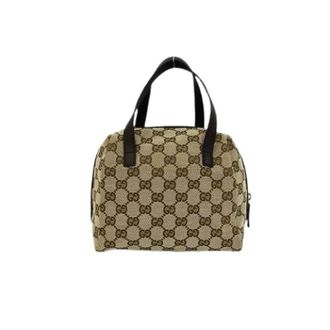 Gucci Sac &agrave; main en toile et cuir GG Pre-owned - Femme - Pre-owned - Brun - Taille: ONE Size