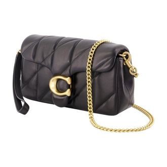 Coach Womens Tabby Chain Crossbody Bag Black Cowhide