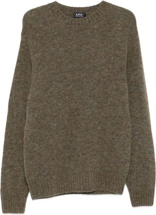A.P.C. pull à col rond - Marron