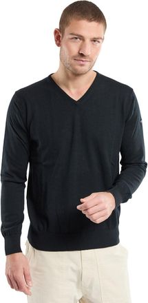 Armor Lux Herren V-Ausschnitt Henvic aus Baumwolle Pullover, Schwarz (Noir 010), X-Large
