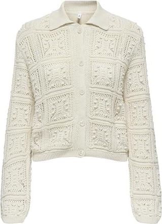 Only Onldalia Life Ls Cardigan KNT, Ecru, L Femmes