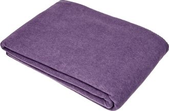 Zoeppritz Soft-Fleece-Decke - Polarfleece-Decke mit H&auml;kelstich - flauschige Kuscheldecke - 110x150 cm - 490 aubergine - von zoeppritz since 1828 103291-490-110x