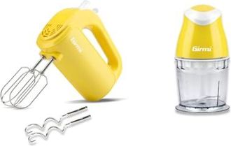 Girmi SB02 Elektrischer Handmixer, 170 W + Girmi TR01 Zerkleinerer, 350 W