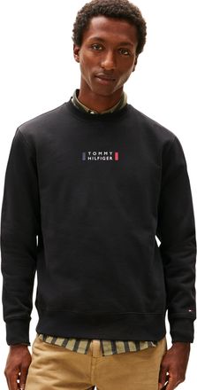 Tommy Hilfiger Herren Brand Love Mw0Mw41428 Pullover-Sweatshirt, Black (Black), XL