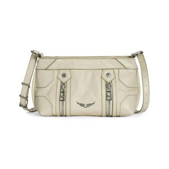 Zadig&Voltaire Sac Sunny Mood en cuir verni blanc