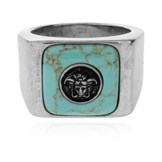 Versace Aura Ring - - Accessories - Herren - Grau - 58 MM