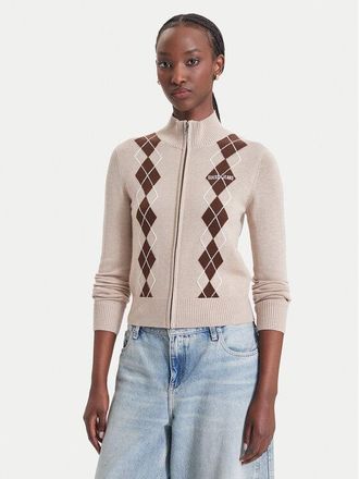 Guess Strickjacke W6BR10 Z1253 Beige Regular Fit