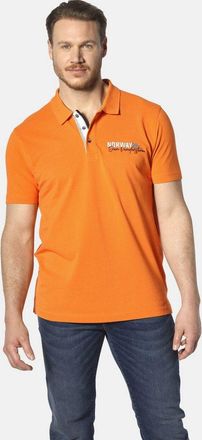 Jan Vanderstorm Poloshirt JAKOV mit Kontrast-Knopfleiste