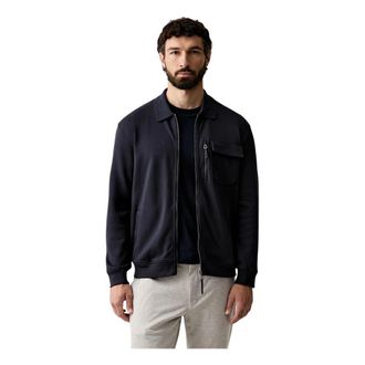 Joop Rei&szlig;verschluss-Sweatshirt - - Sweatshirts & Hoodies - Herren - Blau - L