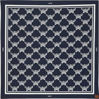 MCM T&uuml;cher & Schals - Bandana Bandana-Tuch mit Lauretos-Monogramm - Gr. unisize - in Blau - f&uuml;r Damen