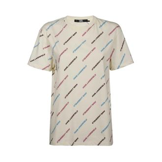 Karl Lagerfeld Baumwoll-T-Shirt - - Tops - Damen - Beige - XS