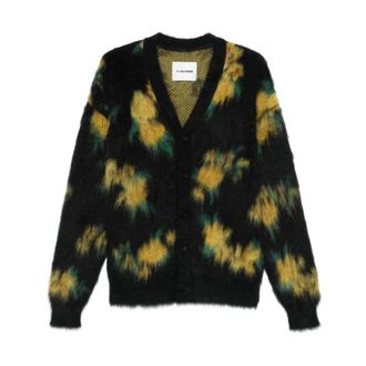 Jil Sander Floral Double Face Jacquard Strickjacke - - Knitwear - Herren - Mehrfarbig - S