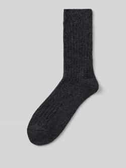 Camano Socken mit Woll-Anteil mit Rippb&uuml;ndchen Modell cosy mouline
