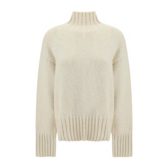 Jil Sander Femme, Pulls, Blanc, Taille: 42 FR Pull en Laine et Soie