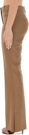 Helmut Lang Slim Fit Boot Cut Trousers - Beige