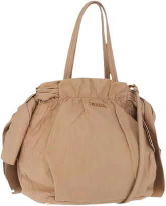 Prada Pre-owned Vintage Tote Bag - Femme - Pre-owned - Beige - Taille: ONE Size