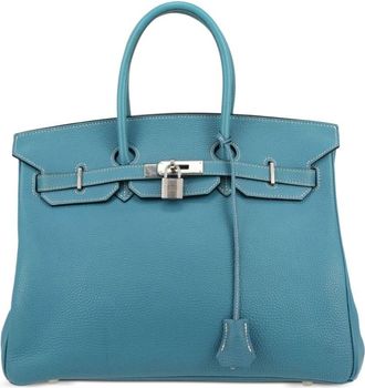 Hermès 2004 Birkin Handtasche 35cm - Blau