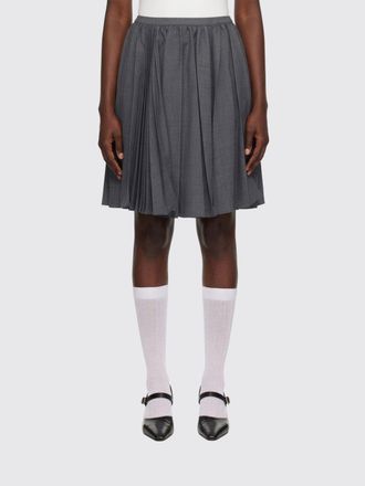 Shushu/Tong Jupe midi &eacute;vas&eacute;e en m&eacute;lange de laine &agrave; taille mi-haute