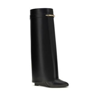 Givenchy Womens Black Calf Leather Bos Taurus Boots