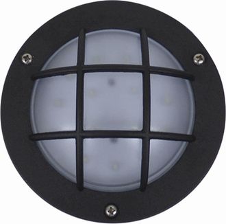 Licht-Erlebnisse Maritime Wandlampe rund IP44 Bullauge Aluminium Ø14cm GX53 OLWYN Außenleuchte Schiffslampe