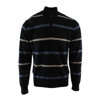 Paul & Shark Centre Stripe Half Zip Jumper - - Knitwear - Herren - Blau - S