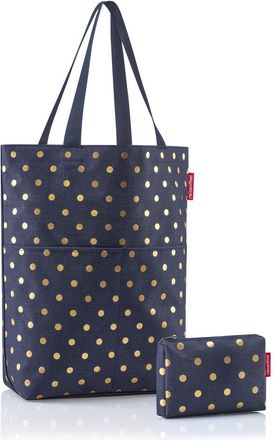 Reisenthel CityShopper Set metallic dots blue - Unsere Cityshopper-Tasche und das Pocketcase in einem Set kombiniert, Geschenkset-Kombi