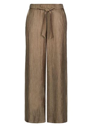 bianca Schlupfhose PARIGI mit modischem weiten Bein in Struktur-Optik