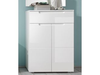 Möbelando Schuhschrank Schuhkommode Schuhaufbewahrung Schuhkipper Flurmöbel Suzette I