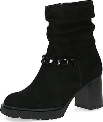 Caprice Femme 9-25438-41 Bottines à Lacets avec Talon, Noir, 41 EU