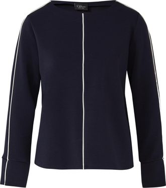 s.Oliver Scuba-Sweatshirt mit Kontraststreifen