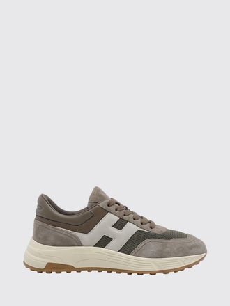Hogan Baskets Hyperlight en cuir et mesh avec semelle crant&eacute;e
