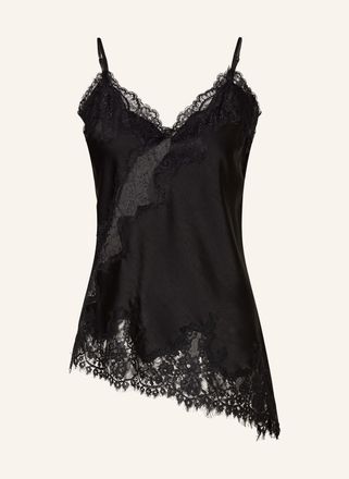 Neo Noir Neo Noir Top Viole Mit Spitze schwarz