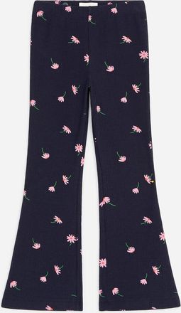 Arket Ausgestellte Gerippte Leggings -Blau