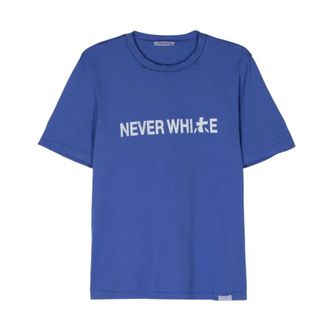 Premiata Herren Tee Never Tee Blue - - Tops - Herren - Blau - S