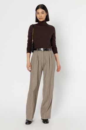 Gerard Darel Pantalon large &agrave; pinces - CLARA - Ficelle