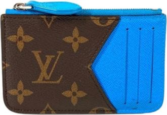 Louis Vuitton unisex, Pre-owned, Bleu, Taille: ONE Size Portefeuille en Toile Pre-owned