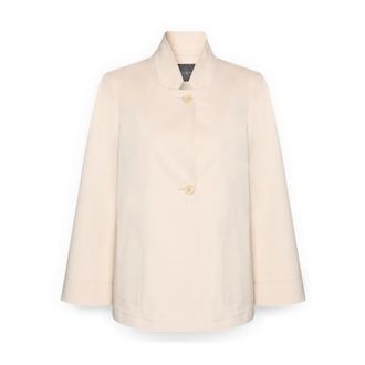 Elena Miro Unstrukturierte Jacke aus Baumwollmischung - - Jackets - Damen - Beige - S