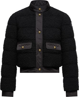 Moncler Doudoune courte en laine bouclée mélangée Blandy