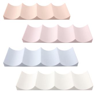 Artibetter MUCKLILY 4 St&uuml;ck Weinflaschenregal aus PP Rutschfestes Weinhalter Aufbewahrung mit Wellenrillen Design Stabiler Weinflaschen St&auml;nder f&uuml;r Haushalt und 