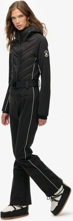 Superdry Luxe - Skianzug in Schwarz